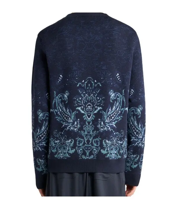 Etro Paisley Jacquard Knitted Jumper - Black