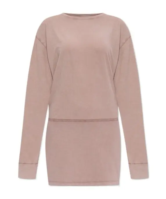Dsquared2 Long Sleeve Logo Dress - Pink