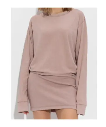 Dsquared2 Long Sleeve Logo Dress - Pink