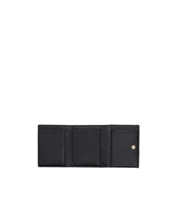 Stella McCartney Chain Linked Tri-fold Wallet - Black