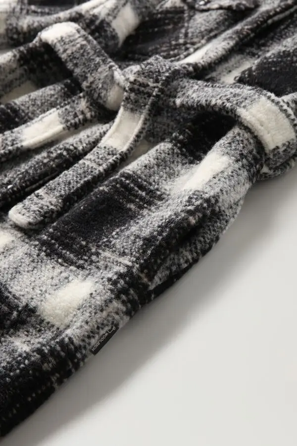 Woolrich Checked Belted Coat
