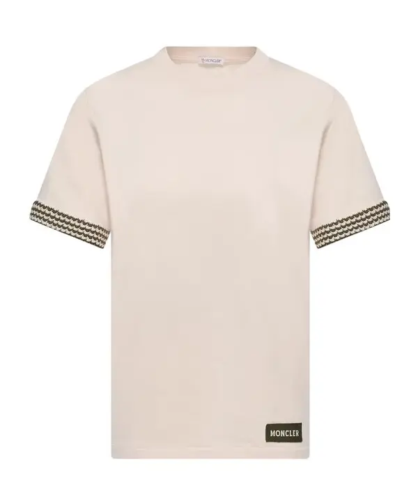Moncler Logo Patch Crewneck T-shirt