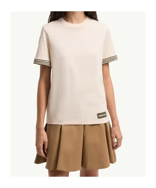 Moncler Logo Patch Crewneck T-shirt