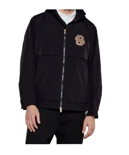 Hugo Boss Casual Zip-up Jacket With Drawstring Hood