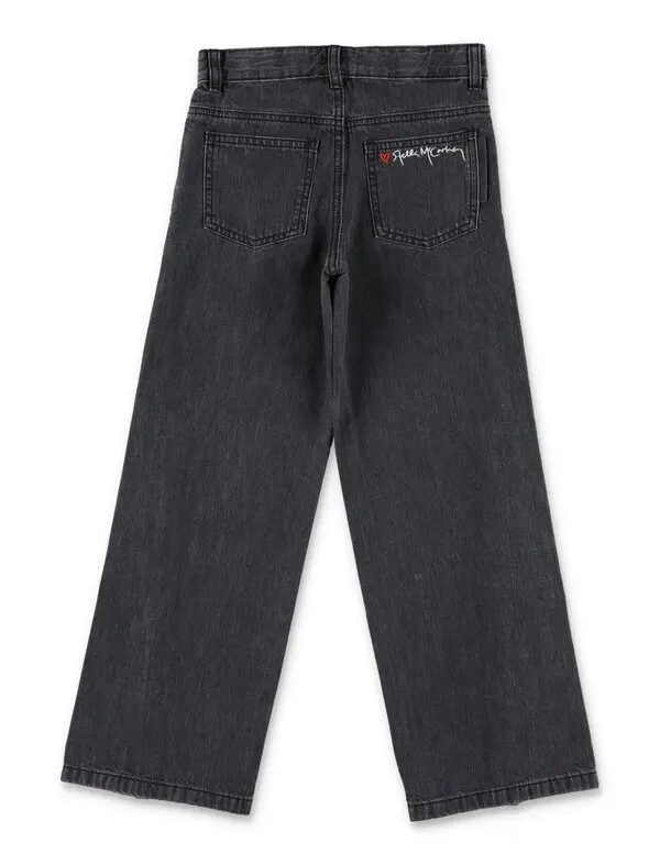 Stella McCartney Wide Leg Jeans With Button Detail