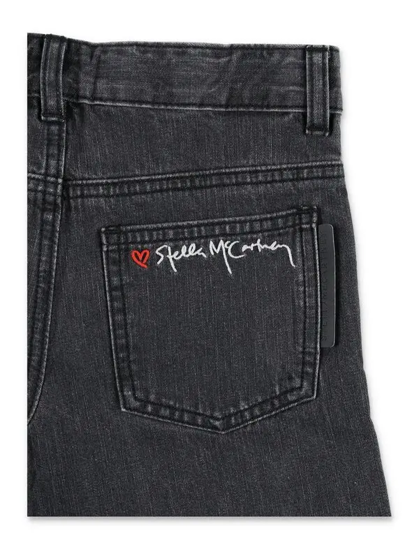 Stella McCartney Wide Leg Jeans With Button Detail