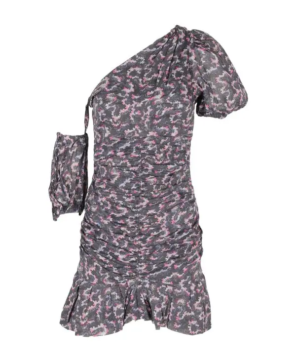 Isabel Marant Étoile Lecia Asymmetric Mini Dress With Printed Design
