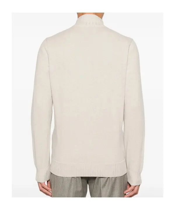 D'ANIELLO Mock Neck Buttoned Cardigan