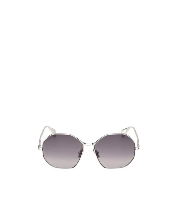 Max Mara Miller Geometric Frame Sunglasses - Gray