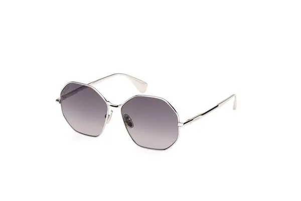 Max Mara Miller Geometric Frame Sunglasses - Gray