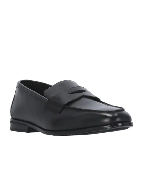 DOUCAL'S Almond Toe Loafers With Logo Detail