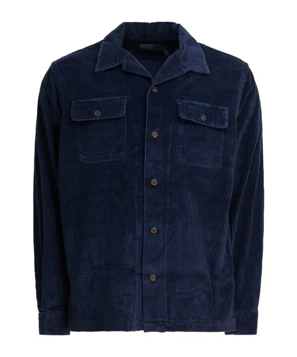 Polo Ralph Lauren Patch-pockets Long Sleeve Shirt - Black