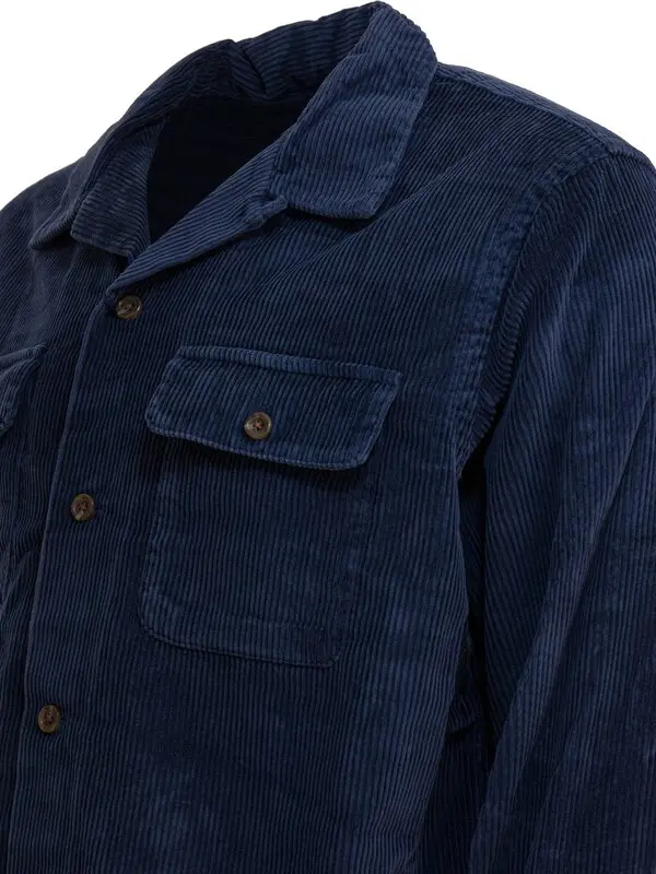 Polo Ralph Lauren Patch-pockets Long Sleeve Shirt - Black