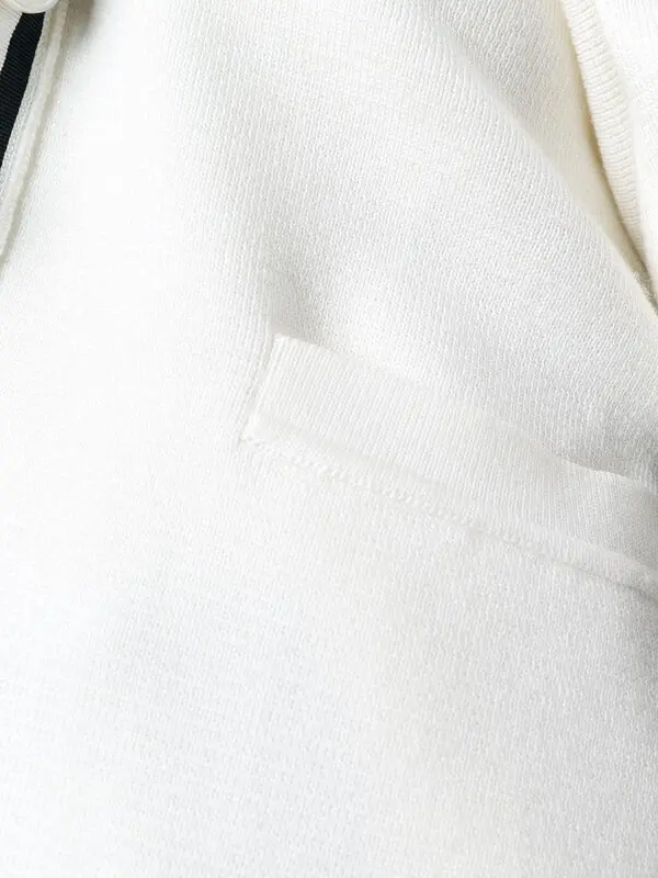 Thom Browne 4-bar Milano Stitch Buttoned Cardigan - White