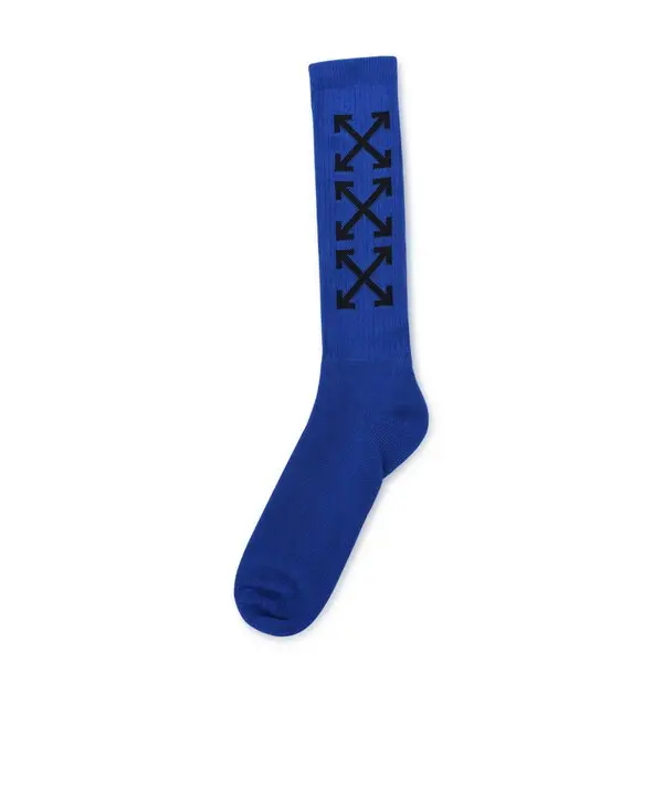 Off-White Logo Intarsia Socks - Blue