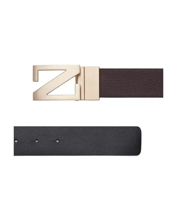 Zegna Reversible Logo Buckle Belt