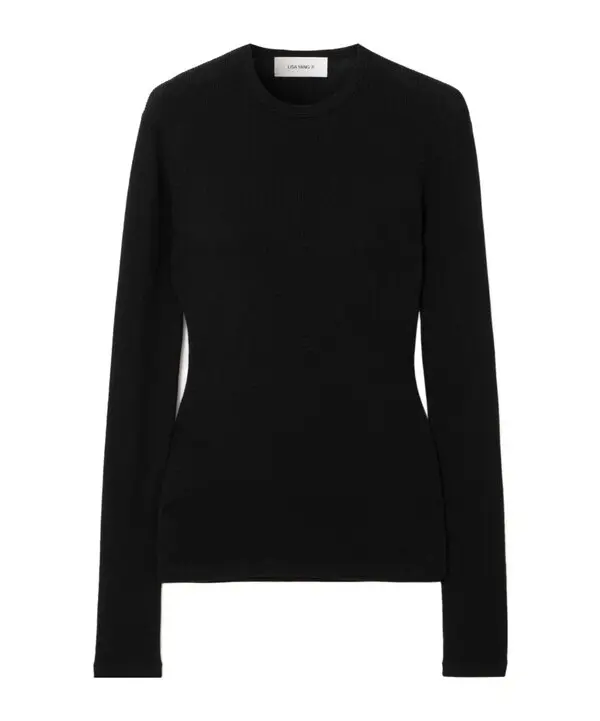 LISA YANG Crew Neck T-shirt - Black
