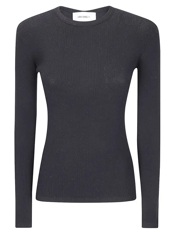 LISA YANG Crew Neck Long Sleeve T-shirt