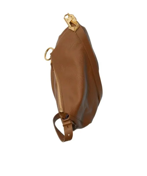 Burberry Medium Knight Zipped Shoulder Bag - Brown
