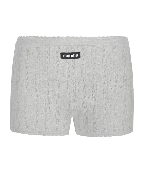 Miu Miu Logo Shorts