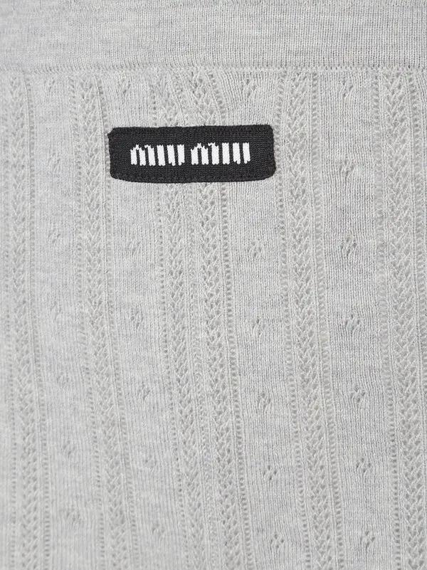 Miu Miu Logo Shorts