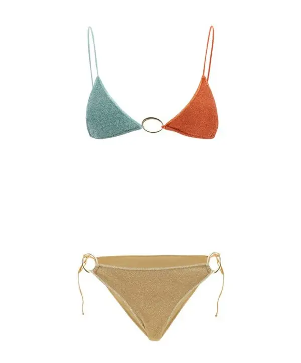Oseree O-ring Bikini Set - Nude