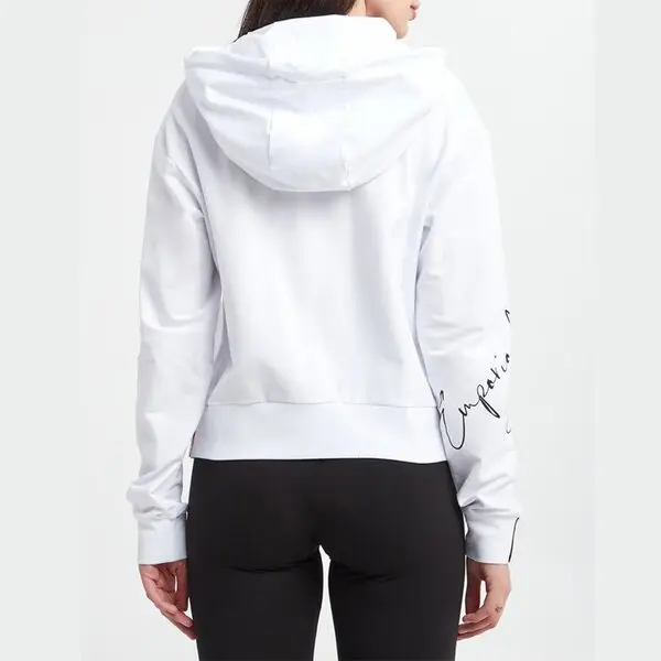 EA7 Zip-up Hooded Hoodie With Drawstring