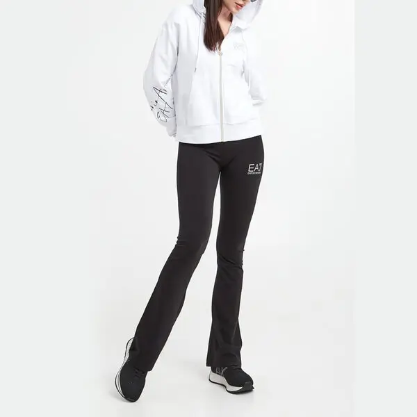 EA7 Zip-up Hooded Hoodie With Drawstring