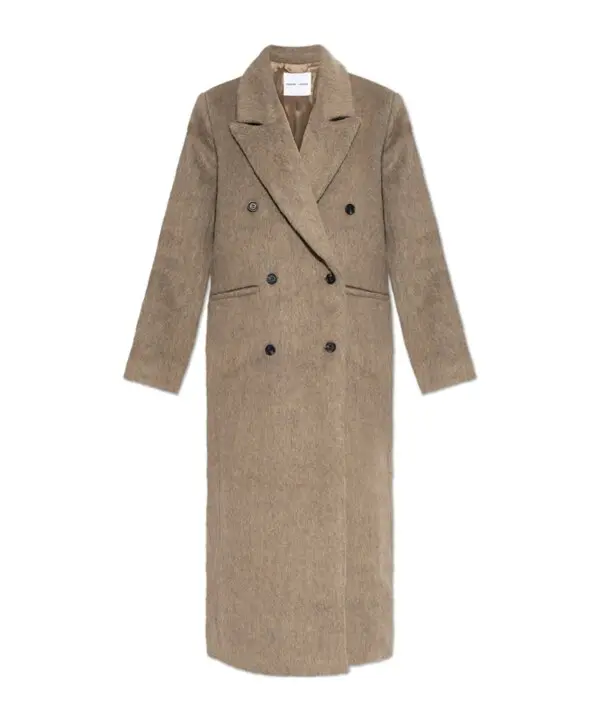 SAMSOE SAMSOE Sajilla Double-breasted Coat - Brown
