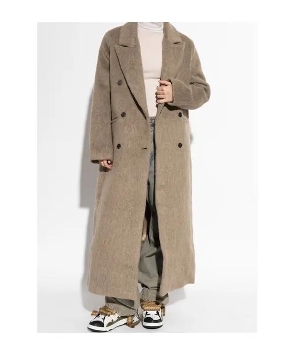 SAMSOE SAMSOE Sajilla Double-breasted Coat - Brown