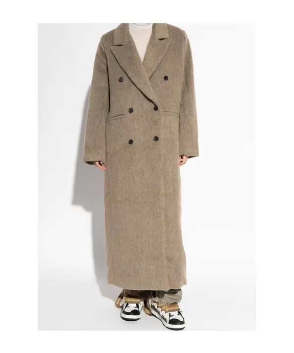 SAMSOE SAMSOE Sajilla Double-breasted Coat - Brown
