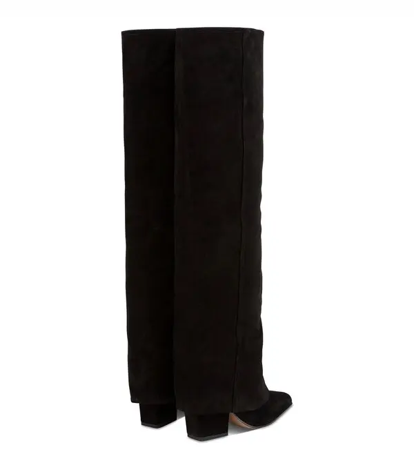 Paris Texas Knee-high Boots With Chunky Heel - Black