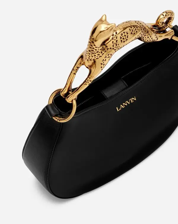 LANVIN Embellished Handle Zipped Tote Bag - Black