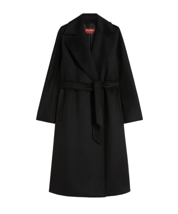 Max Mara Euclide Belted Long-sleeved Coat