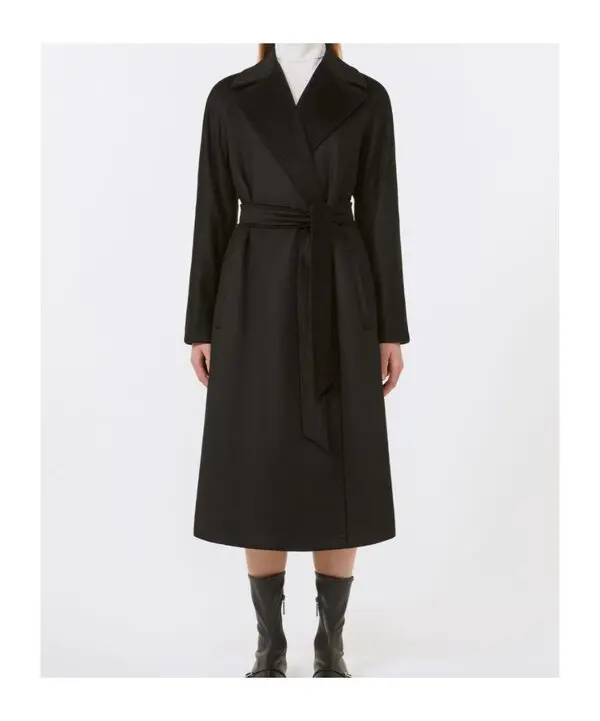 Max Mara Euclide Belted Long-sleeved Coat