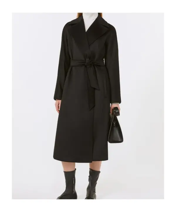 Max Mara Euclide Belted Long-sleeved Coat