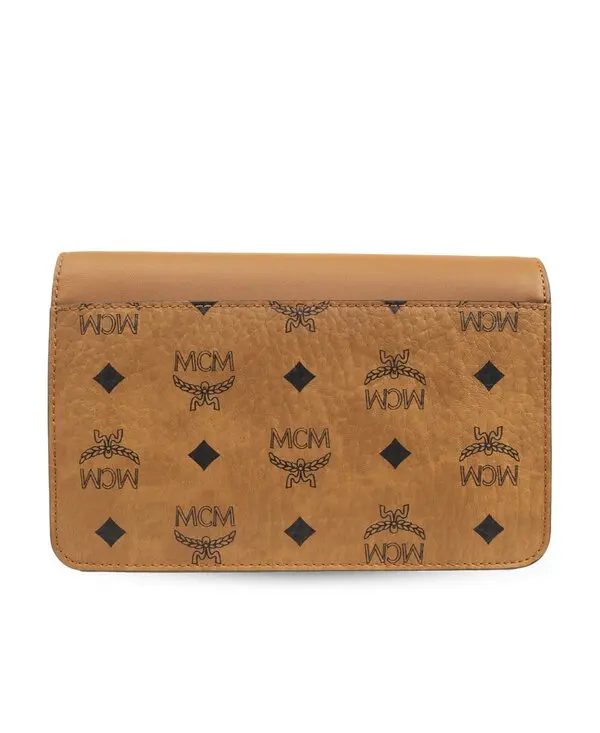 Mcm Diamond Visetos Foldover Top Mini Shoulder Bag