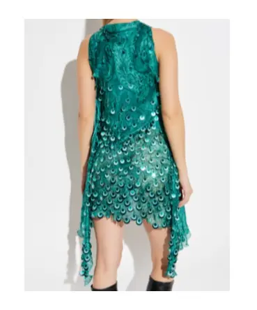 Etro Sequin Embroidery Mini Dress