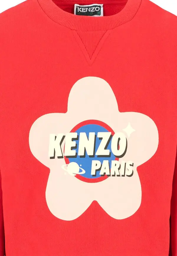 Kenzo Floral Print Crewneck Sweatshirt