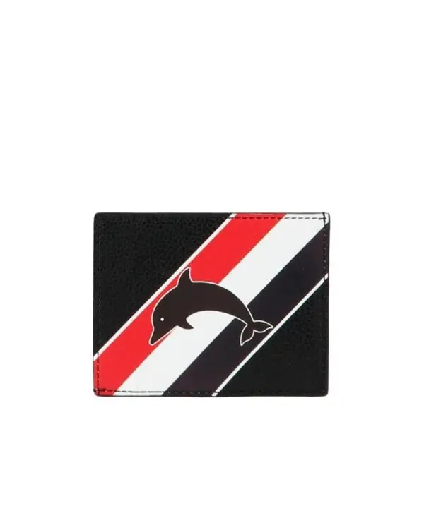 Thom Browne Classic Three-stripe Card Bag - Black