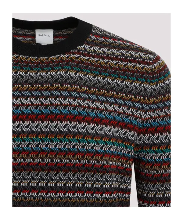 Paul Smith Pattern Intarsia Knitted Jumper