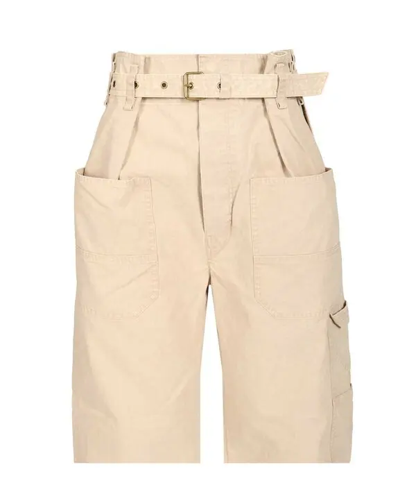 Isabel Marant Étoile Belted High Waisted Loose Fit Cargo Pants