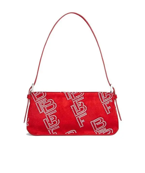 By Far Dulce Embellished Zipped Shoulder Bag