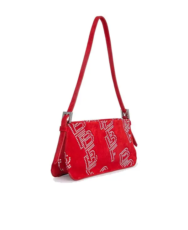 By Far Dulce Embellished Zipped Shoulder Bag