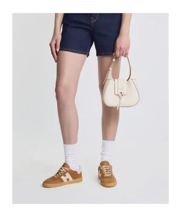 Hogan Sneakers With Serrated Side H Detail - Brown