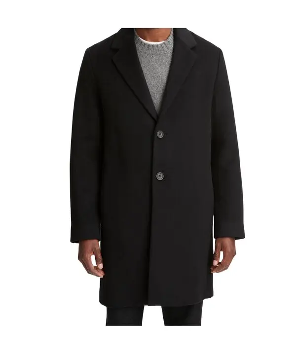 Vince Italian Wool Blend Coat - Black