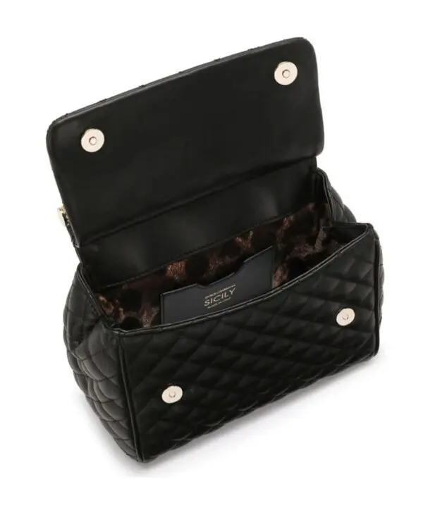 Dolce & Gabbana Sicily Quilted Handbag - Black