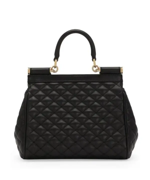Dolce & Gabbana Sicily Quilted Handbag - Black