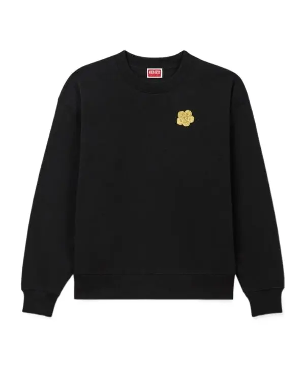 Kenzo Boke Flower Embroidered Sweatshirt - Black
