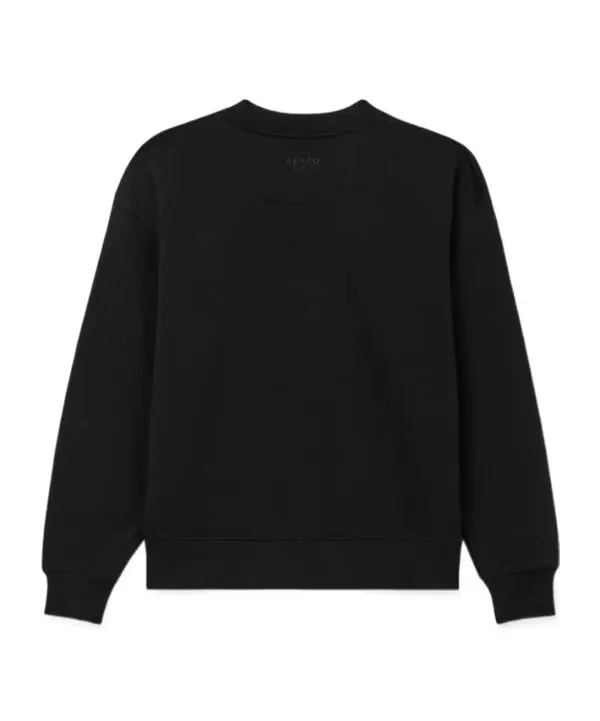 Kenzo Boke Flower Embroidered Sweatshirt - Black